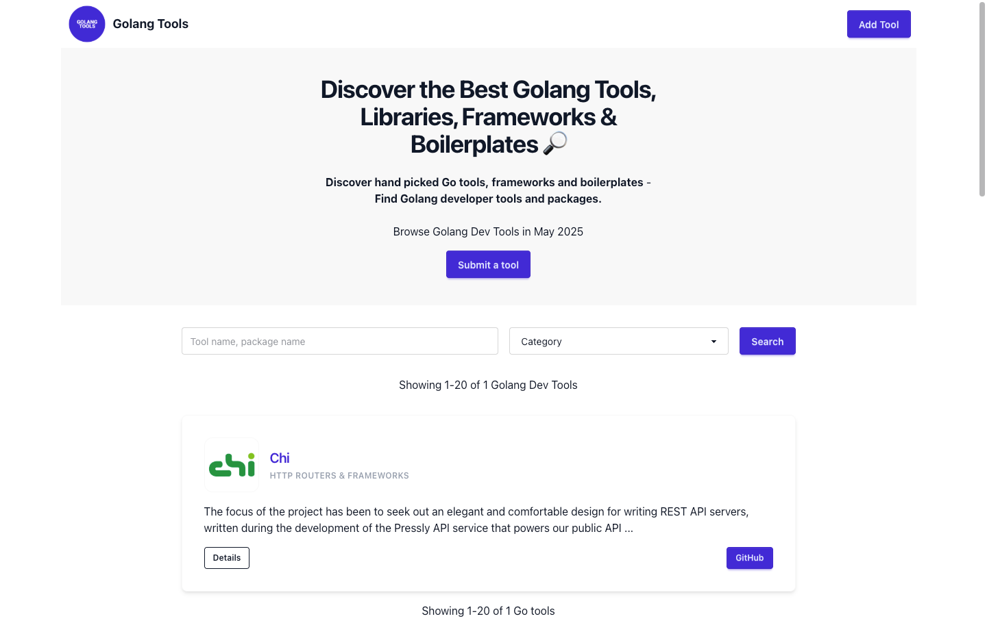 Best Golang Tools Frameworks And Boilerplates October 2025 Golangtools Directory